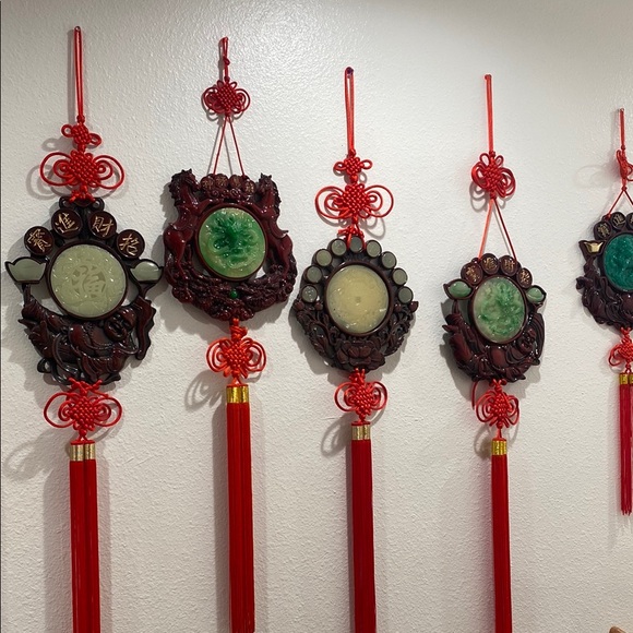 Holiday | Vintage Chinese Wall Hanging Decor Set Of 5 | Poshmark